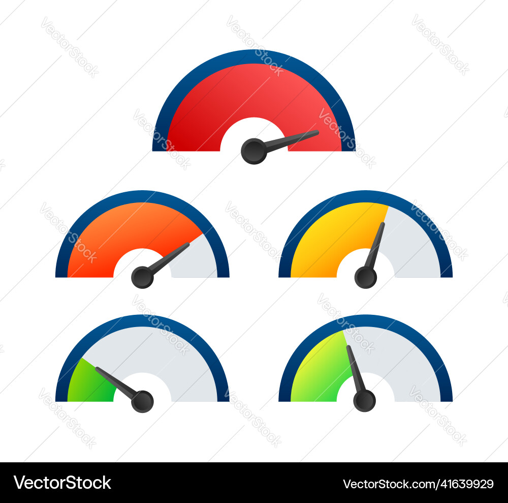 High Risk Speedometer Meter Royalty Free Vector Image