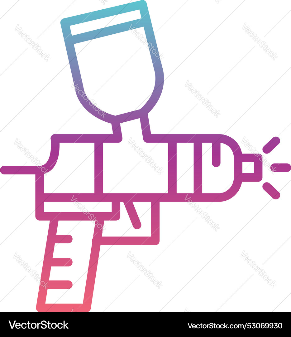 Airbrush line gradient design Royalty Free Vector Image