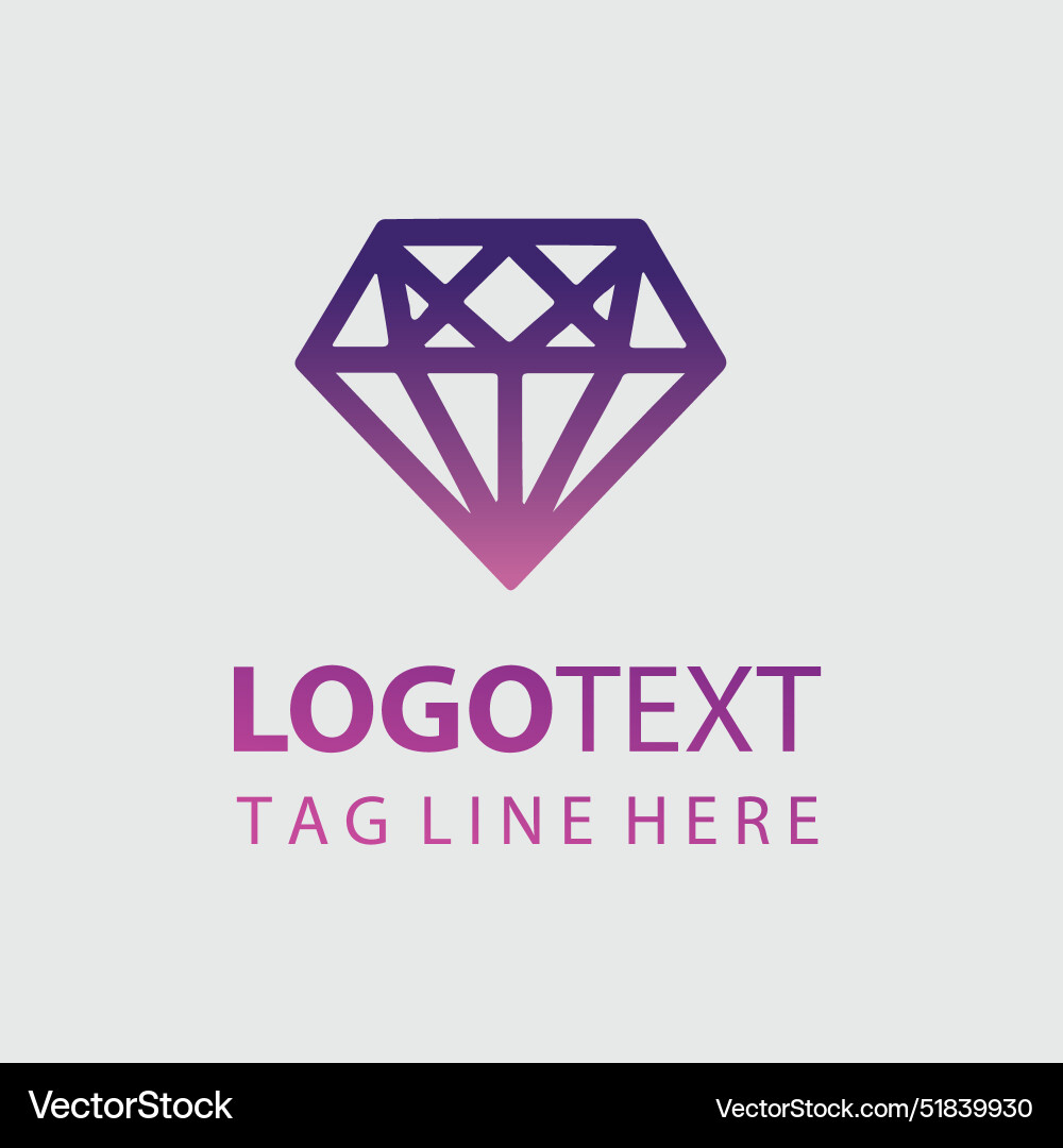 Diamond logo Royalty Free Vector Image - VectorStock