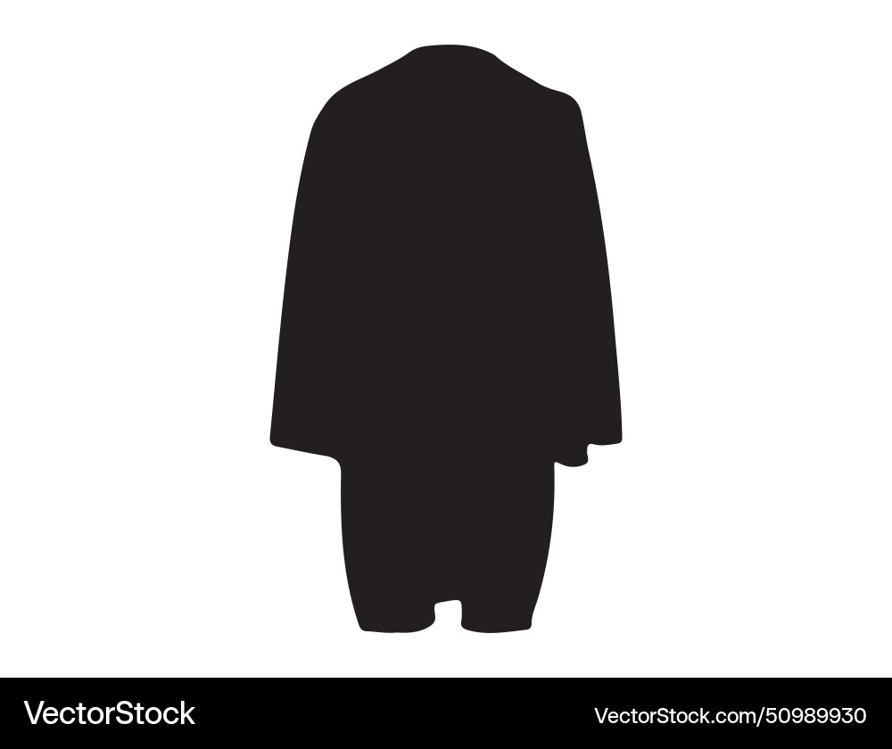 Graduation gown silhouette art Royalty Free Vector Image