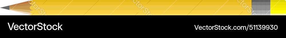 Pencil on transparent background Royalty Free Vector Image