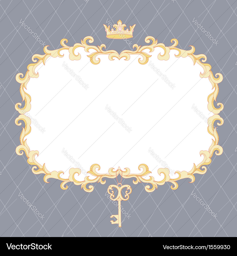 Royal frame Royalty Free Vector Image - VectorStock