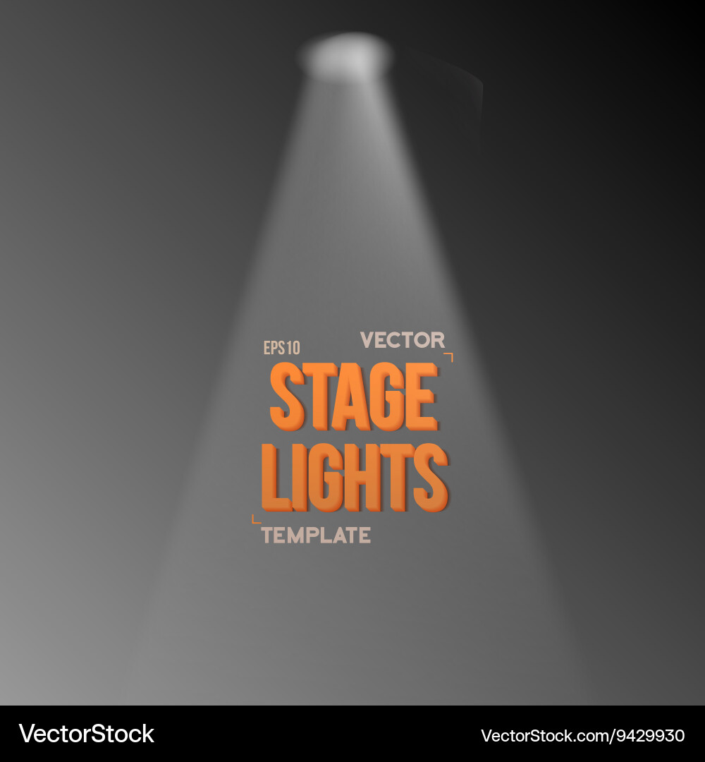 Transparent studio stage light effect Royalty Free Vector