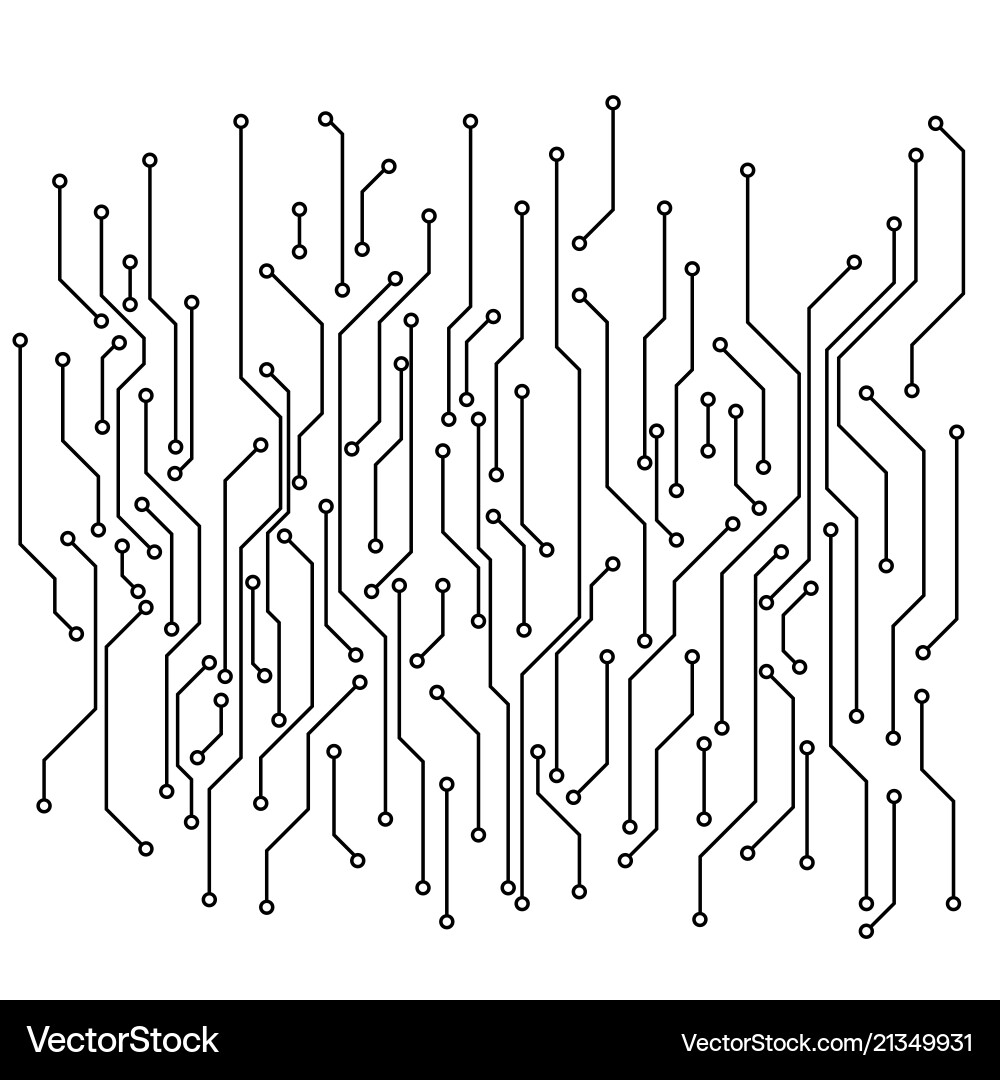 Circuit board pattern abstract technology Vector Image