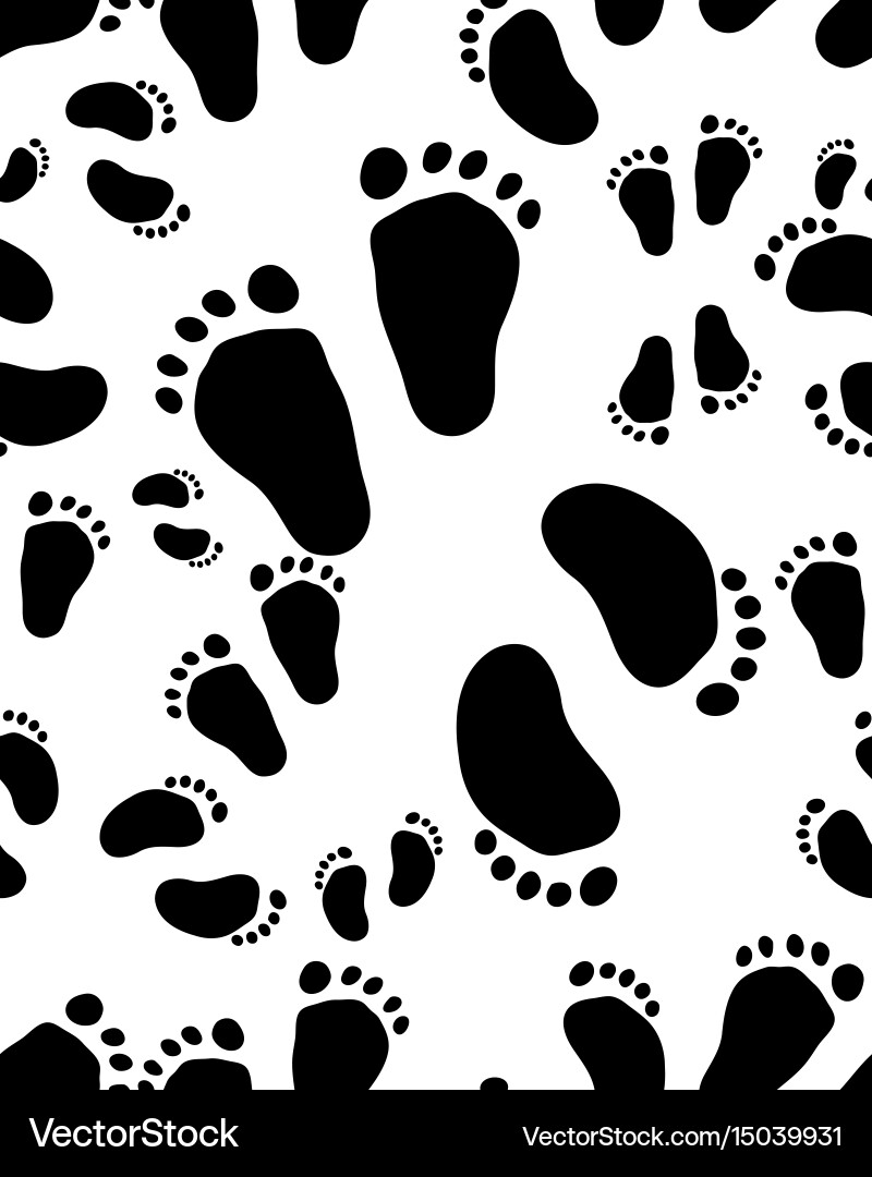 Footsteps of baby Royalty Free Vector Image - VectorStock