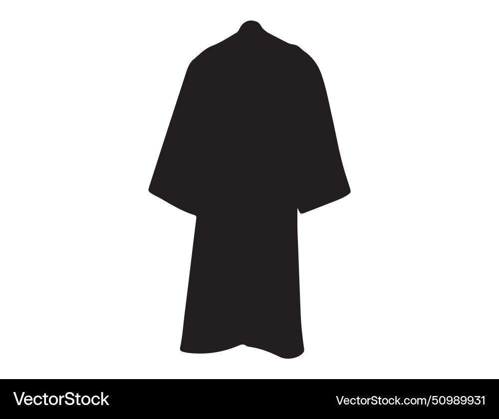 Graduation gown silhouette art Royalty Free Vector Image
