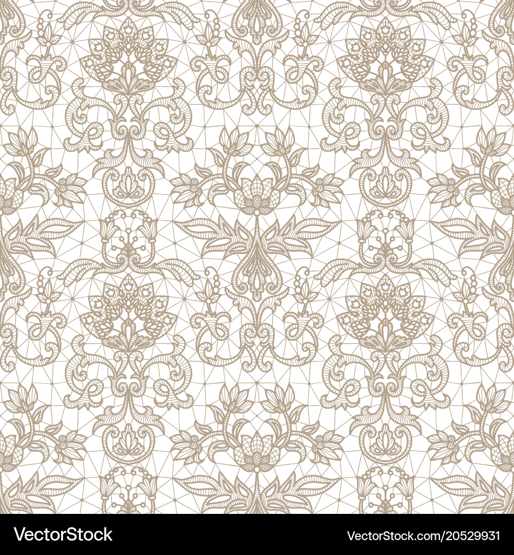 Seamless white lace Royalty Free Vector Image - VectorStock