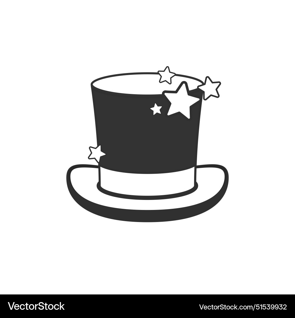 Magic hat icon Royalty Free Vector Image - VectorStock