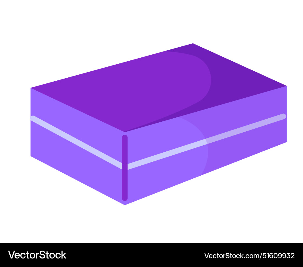 Purple nail buff file isolated Royalty Free Vector Image