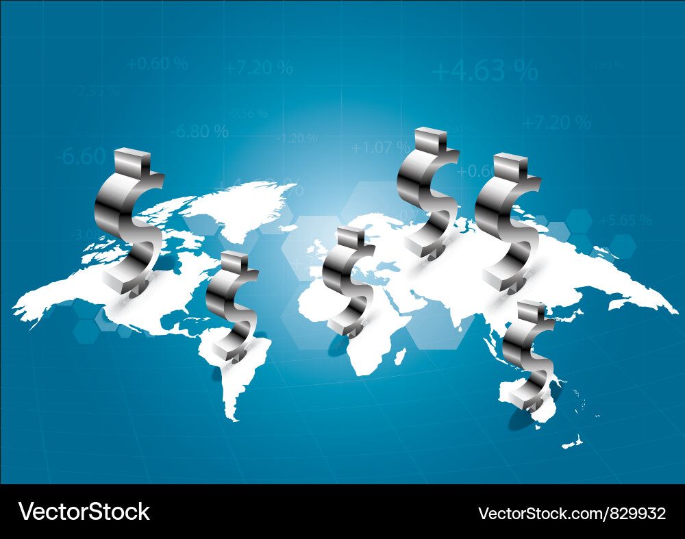 World of commercial Royalty Free Vector Image - VectorStock