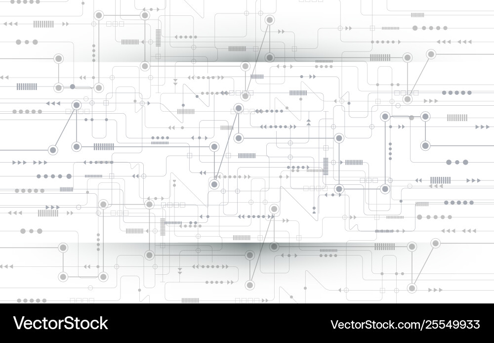 Abstract futuristic circuit board 2 Royalty Free Vector