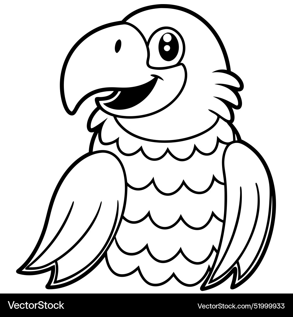 Cardinal bird reading icon Royalty Free Vector Image