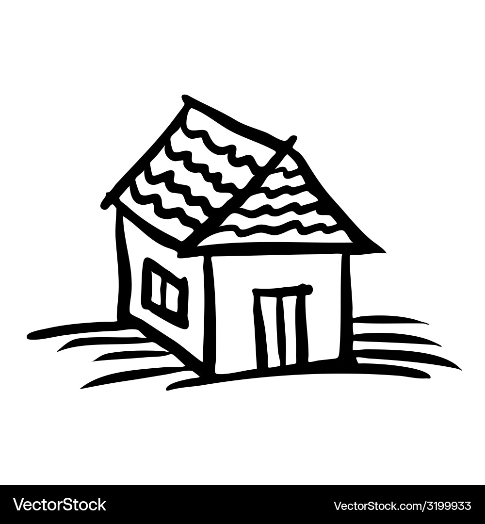 House sketch Royalty Free Vector Image - VectorStock