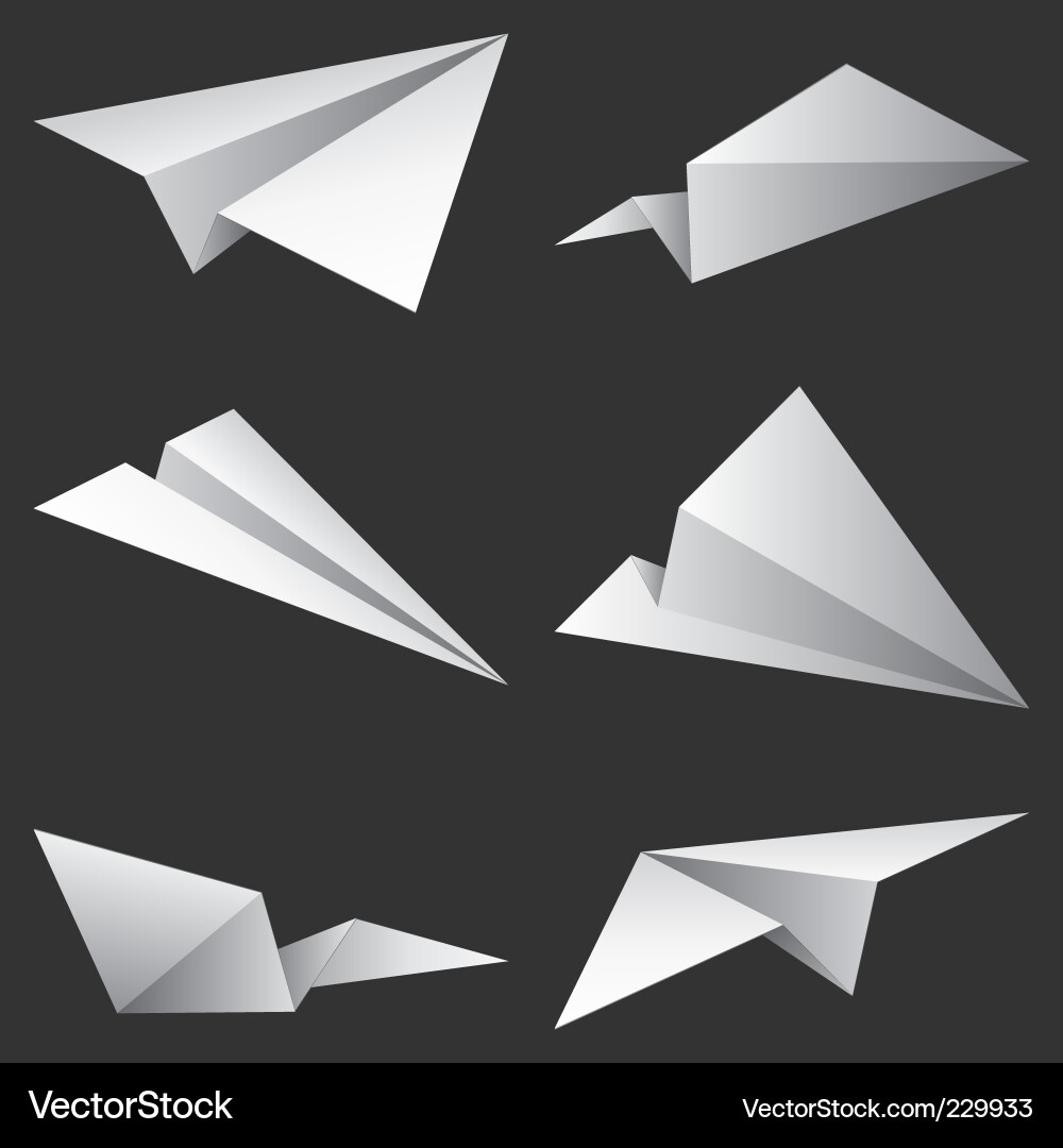 Fold Paper Plane Vector Images (over 1,500)