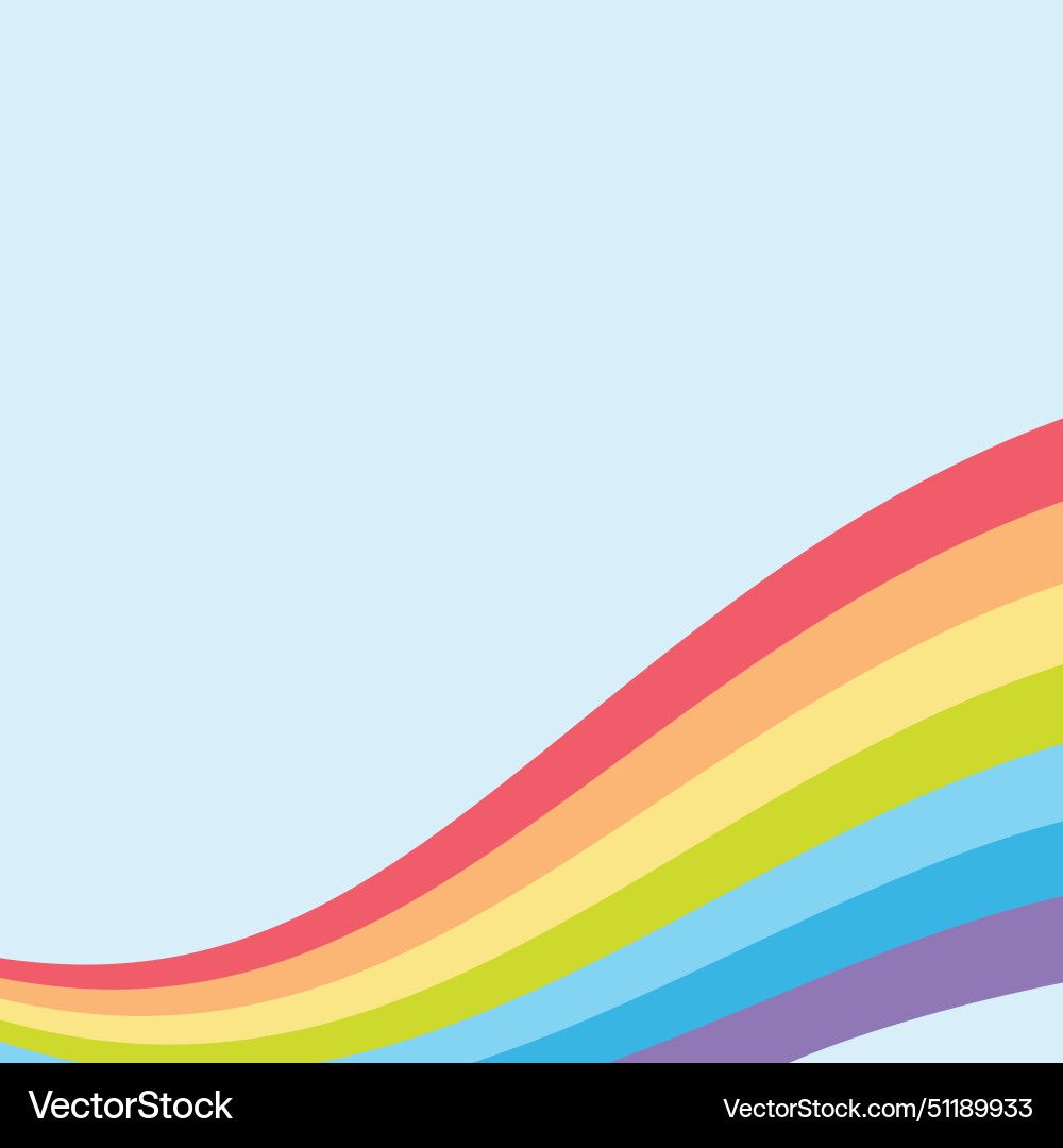 Rainbow flat design Royalty Free Vector Image - VectorStock