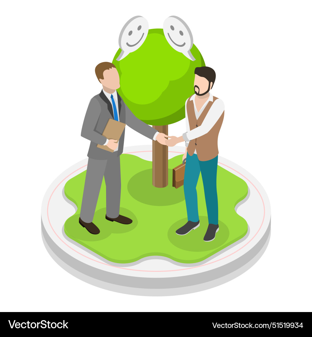 3d isometric flat of types Royalty Free Vector Image