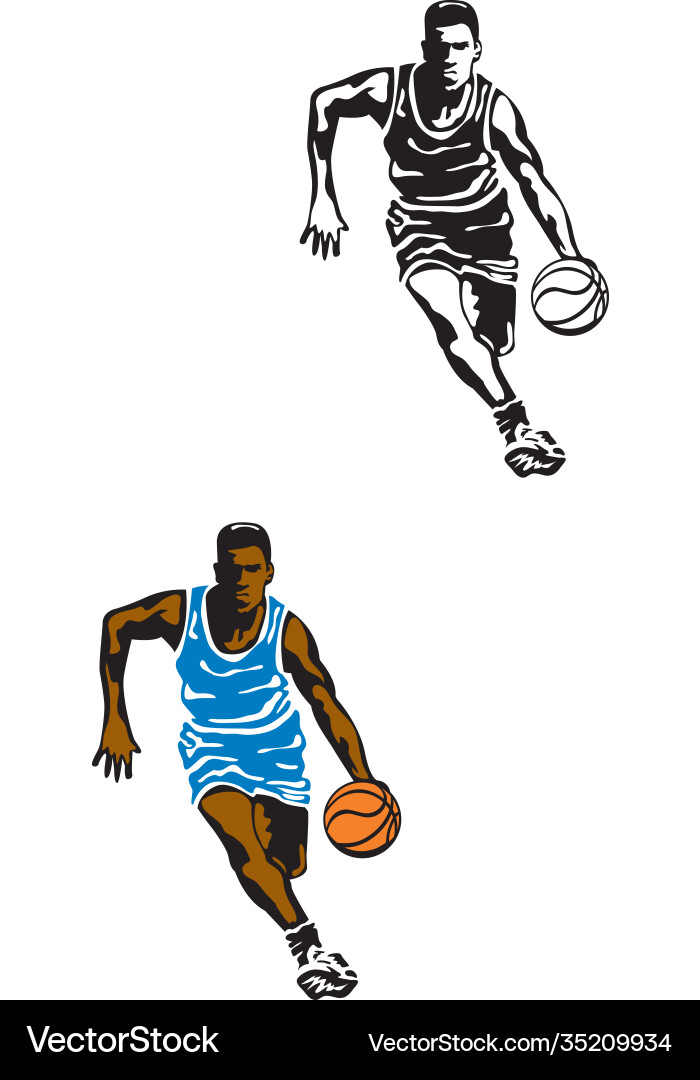 Basketball player Royalty Free Vector Image - VectorStock