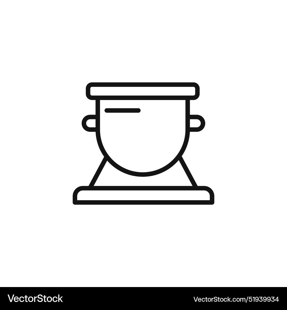 Brazier icon logo sign outline Royalty Free Vector Image