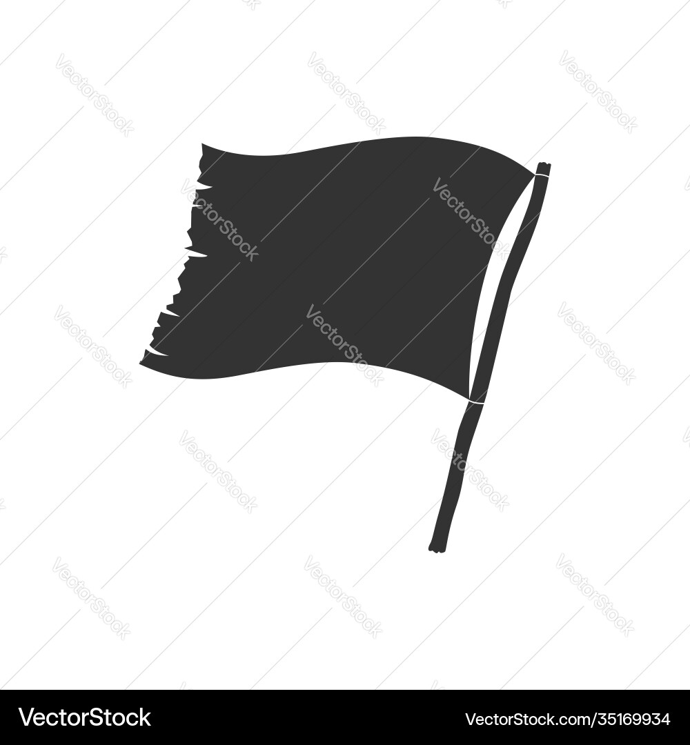 Ragged flag Royalty Free Vector Image - VectorStock