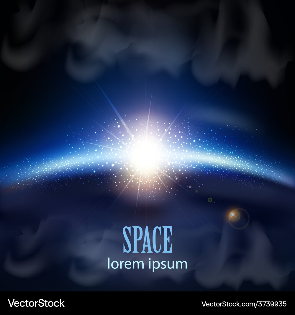 Fantastic background with space Royalty Free Vector Image