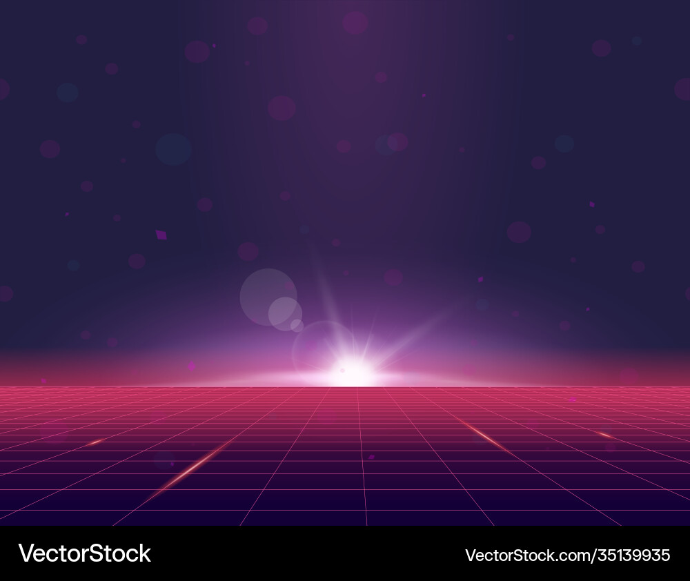 Futuristic grid background Royalty Free Vector Image