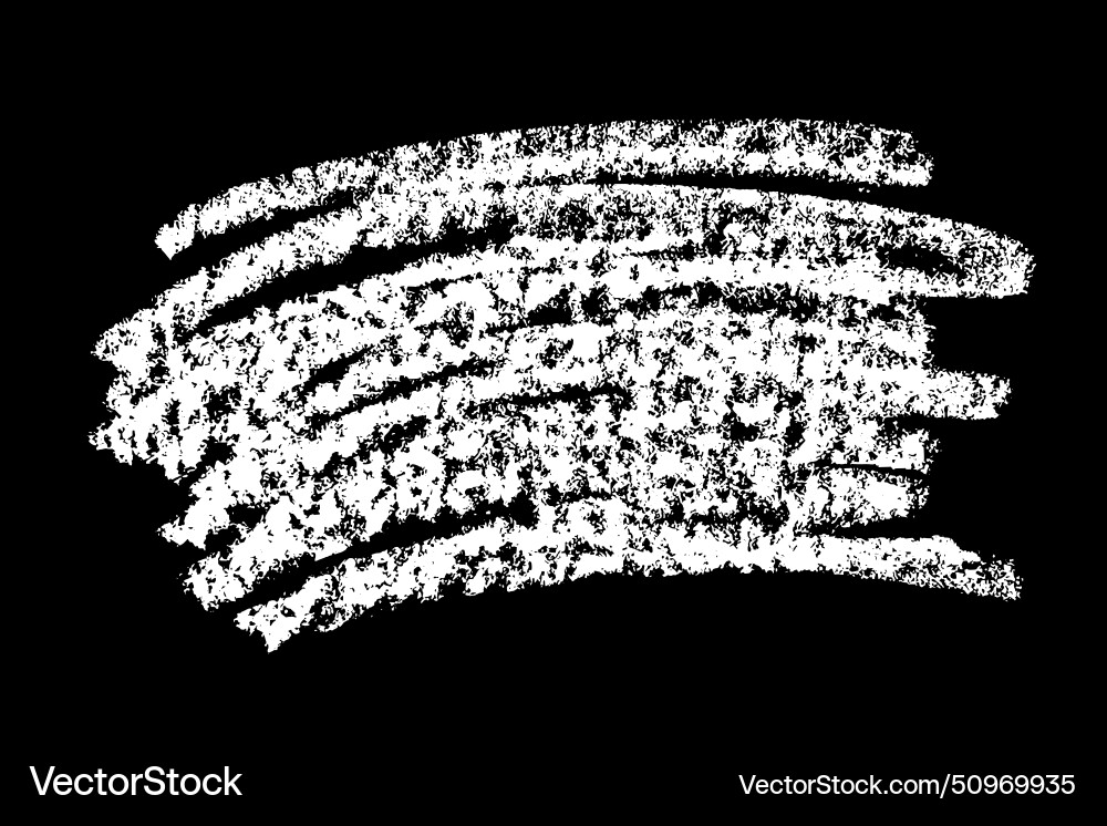 Scribble hand drawn stain in chalk Royalty Free Vector Image
