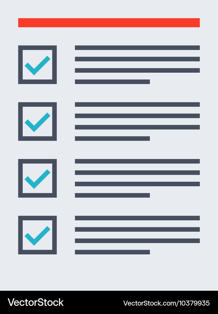 Tasks completed concept Royalty Free Vector Image