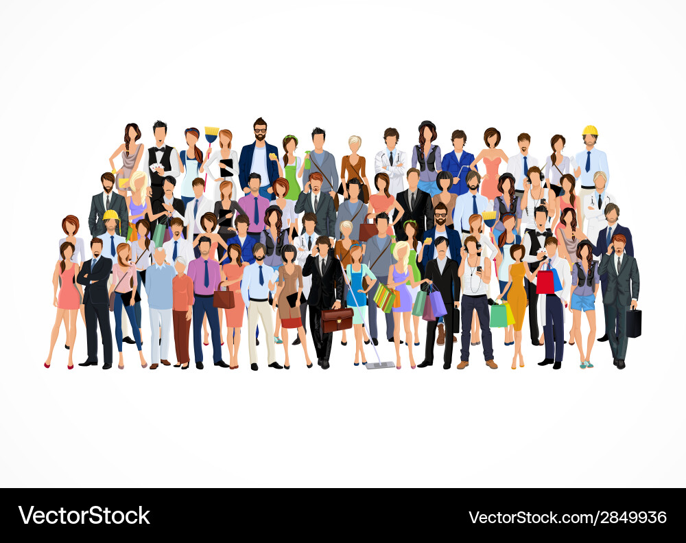 Group of People Royalty Free Vector Image - VectorStock