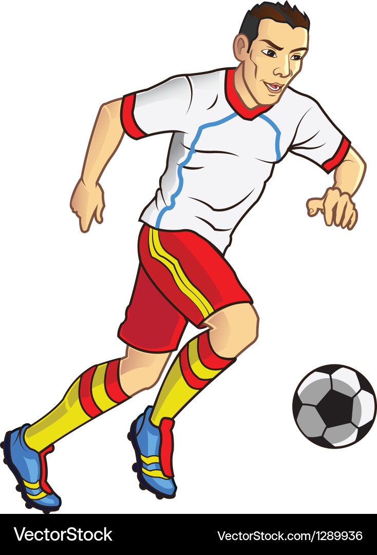 Soccer player Royalty Free Vector Image - VectorStock