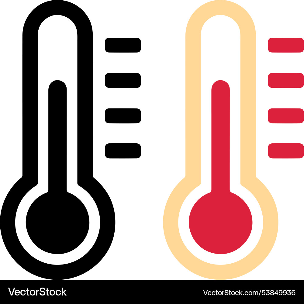 Thermometer icon Royalty Free Vector Image - VectorStock