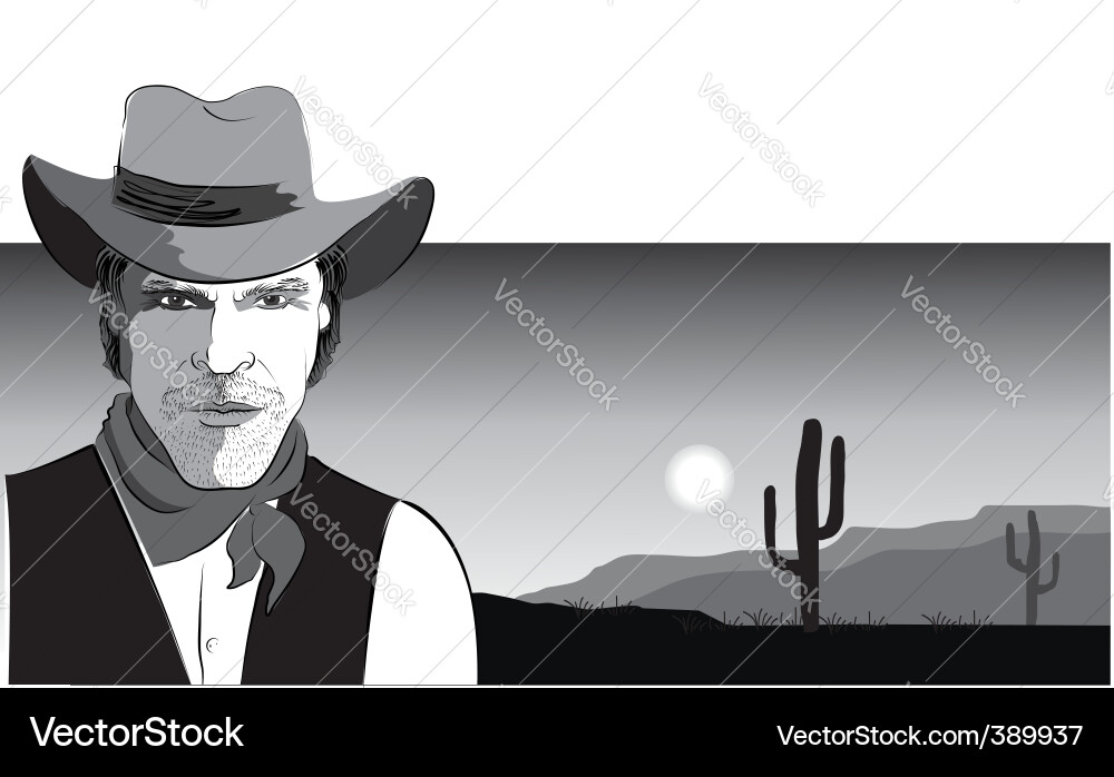 Cowboy Royalty Free Vector Image - VectorStock