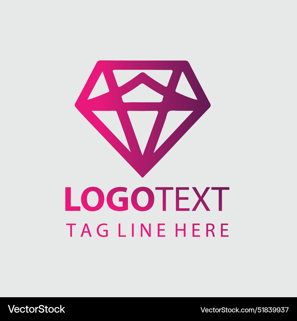 Diamond logo Royalty Free Vector Image - VectorStock