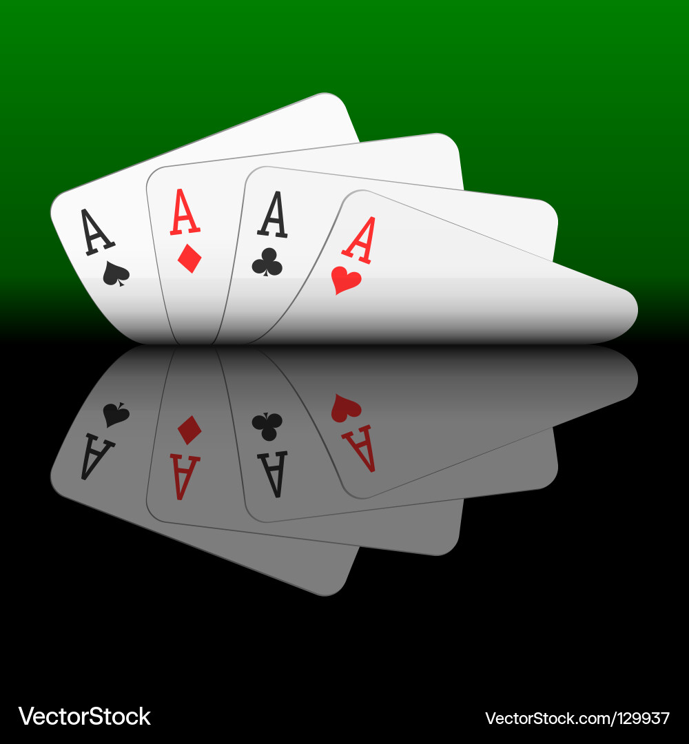 Four aces Royalty Free Vector Image - VectorStock
