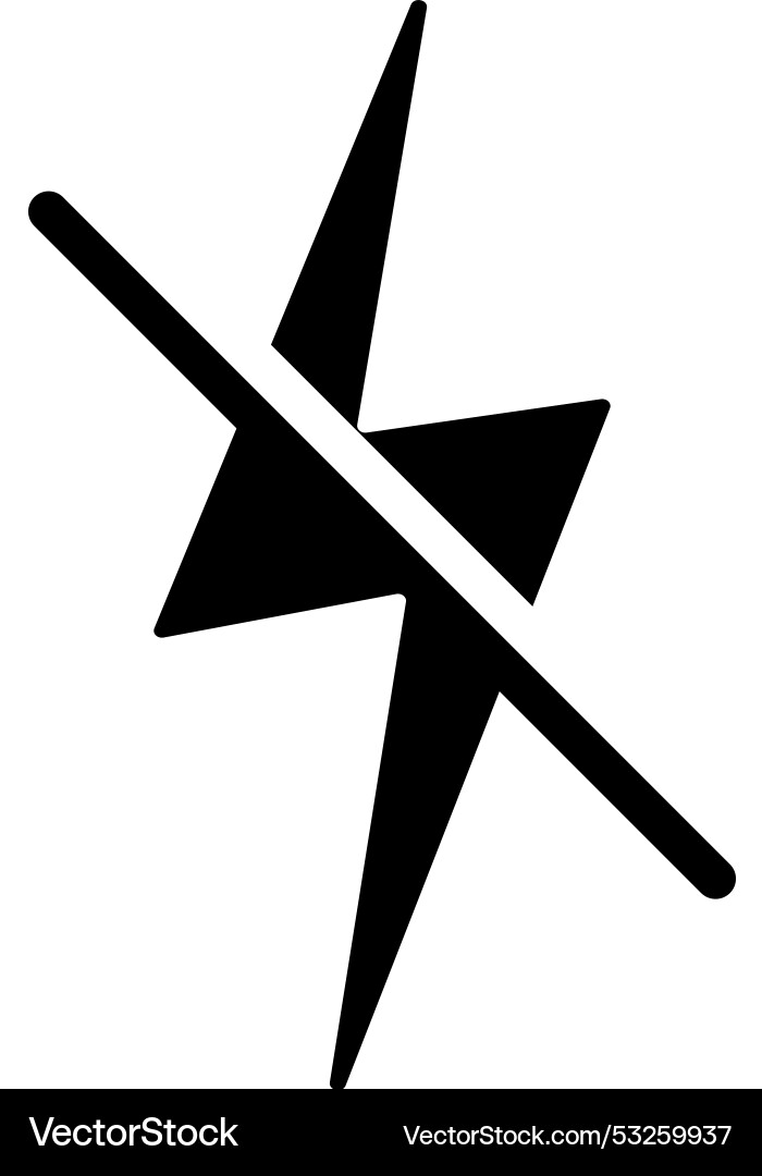 No charge icon design in flat style Royalty Free Vector