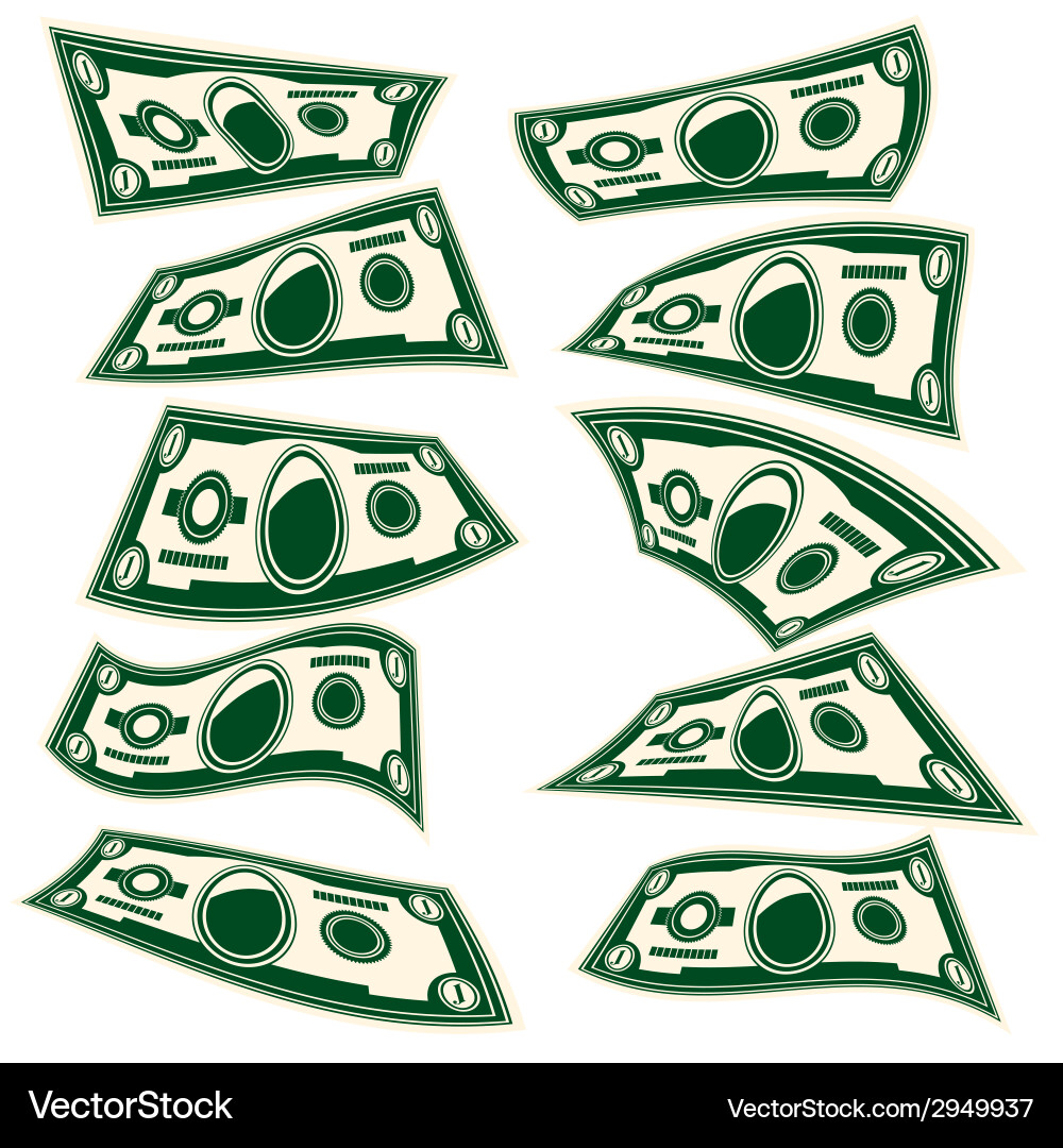 One dollar Royalty Free Vector Image - VectorStock