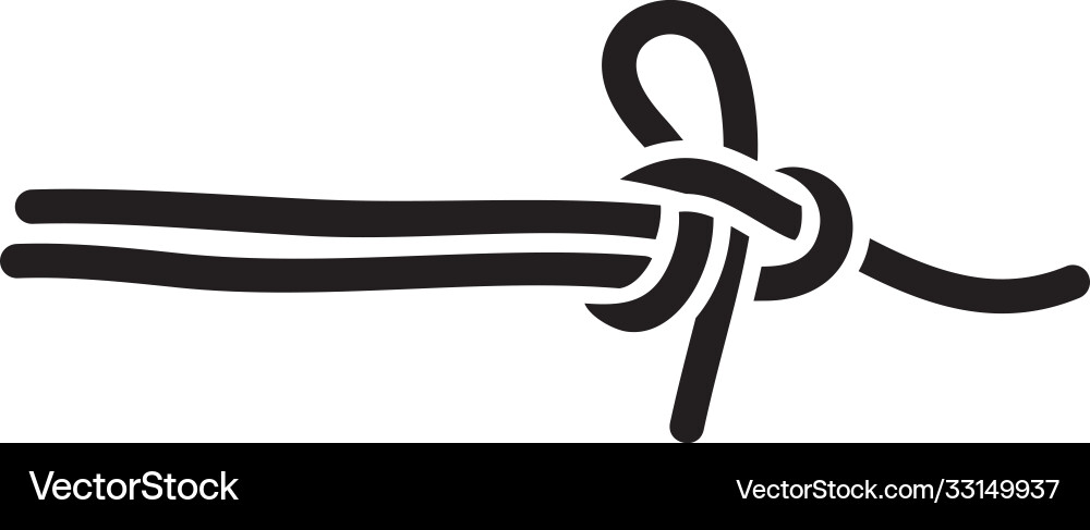 Rope knot Royalty Free Vector Image - VectorStock