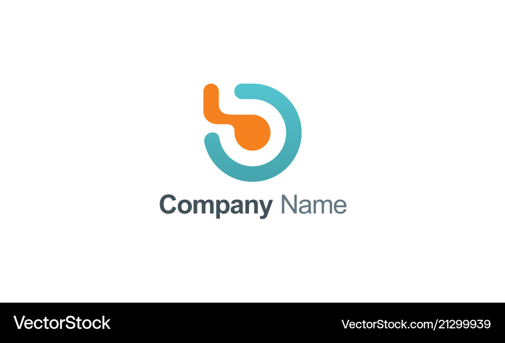 Abstract round unusual logo Royalty Free Vector Image