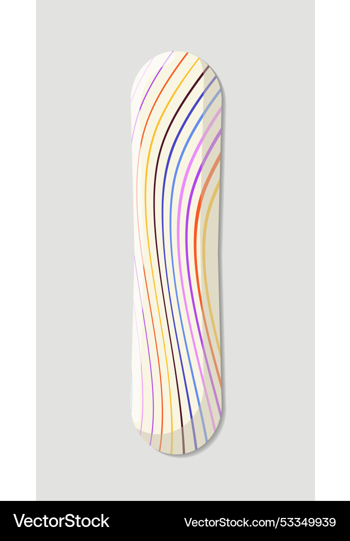 Colorful snowboard concept snow board Royalty Free Vector