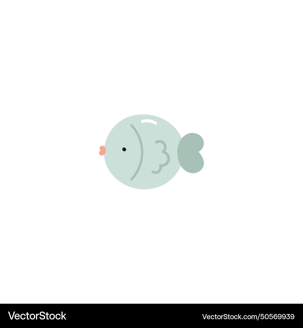 Cute pastel fish Royalty Free Vector Image - VectorStock
