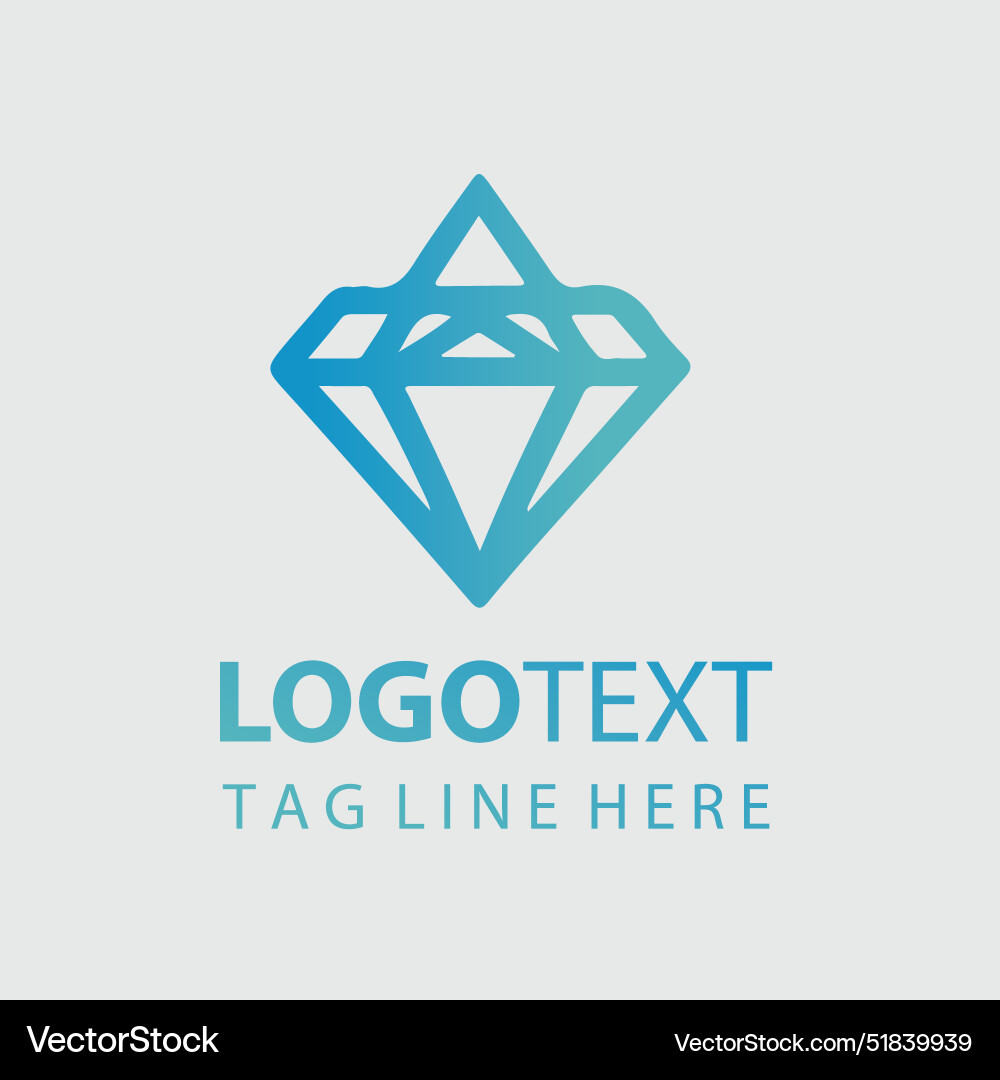 Diamond logo Royalty Free Vector Image - VectorStock