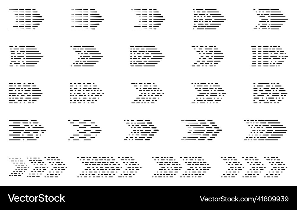Fast speed line arrow effect stock Royalty Free Vector Image