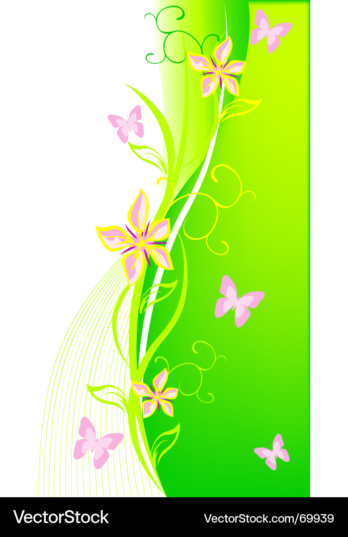 Floral bg Royalty Free Vector Image - VectorStock