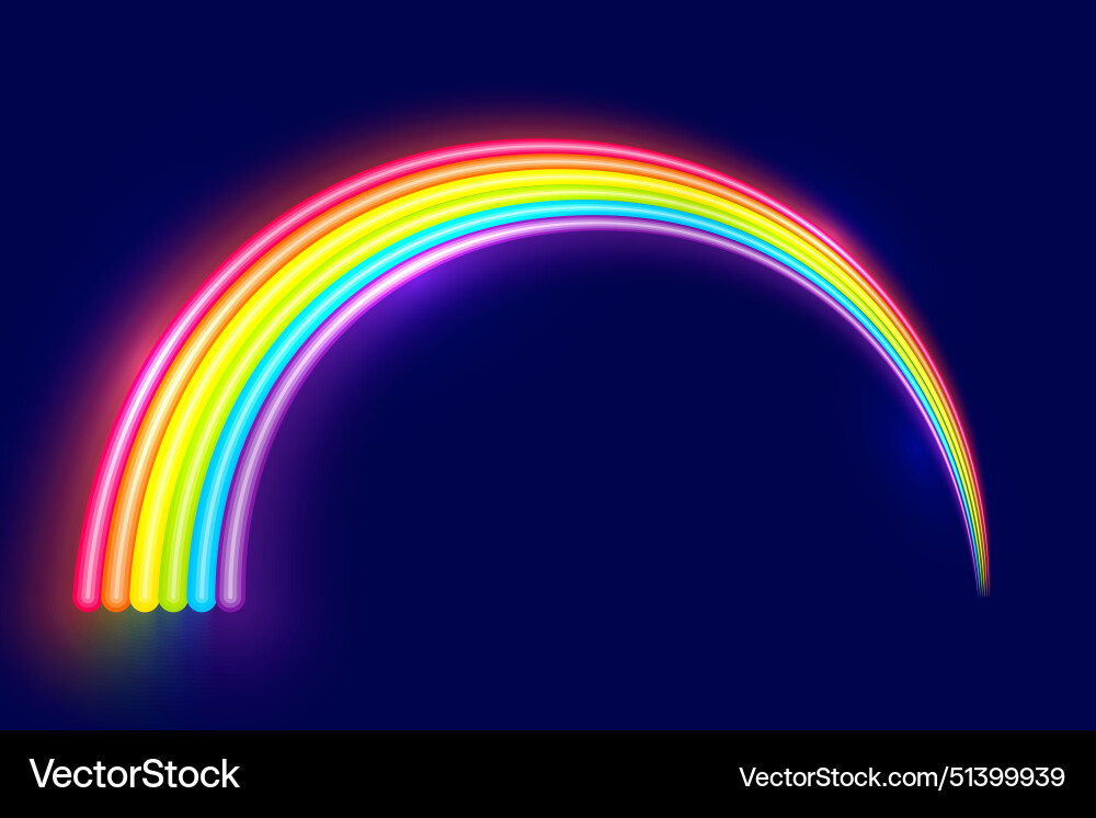 Isolated bright colorful rainbow spectrum Vector Image