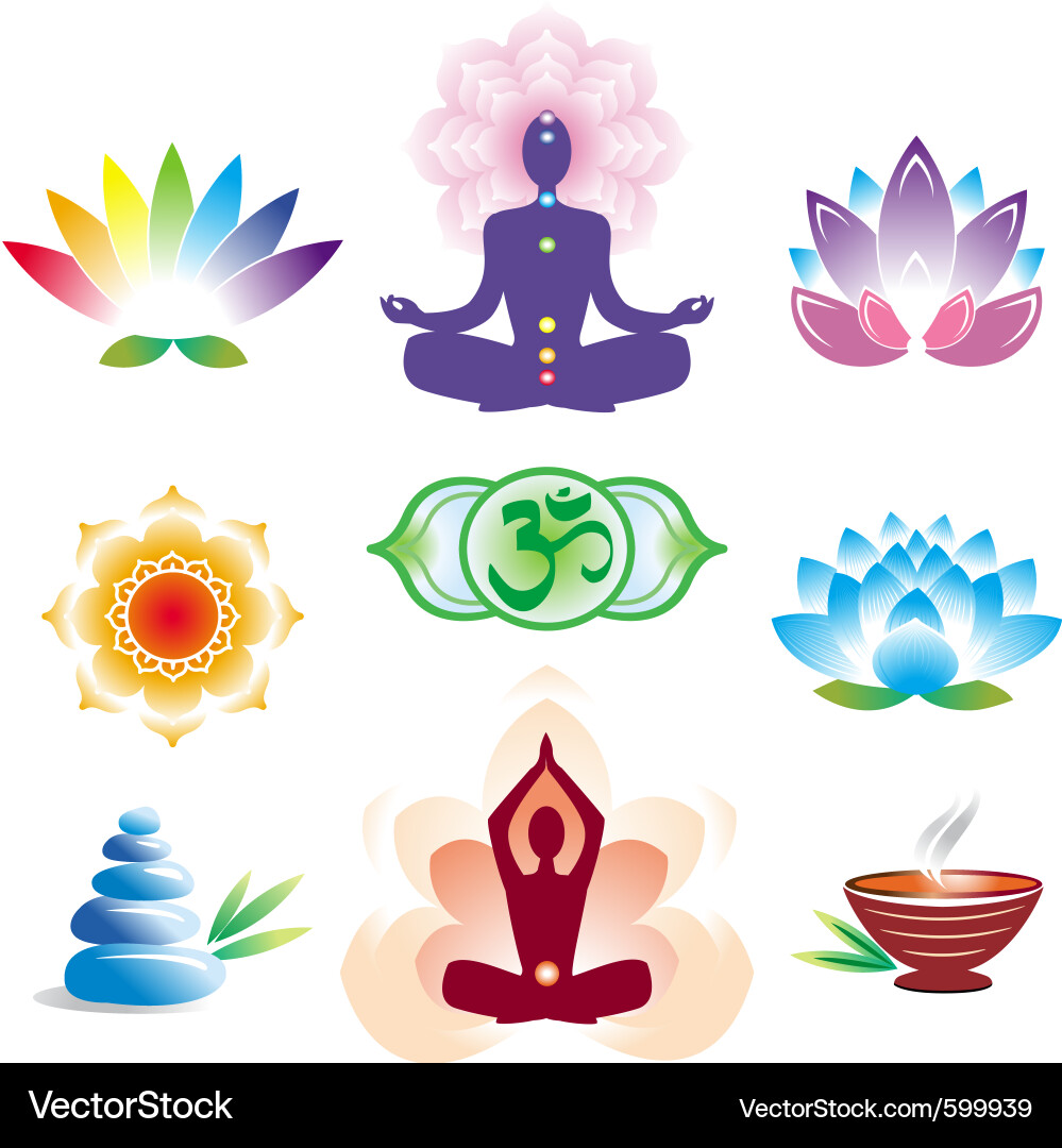 Oriental icons set Royalty Free Vector Image - VectorStock