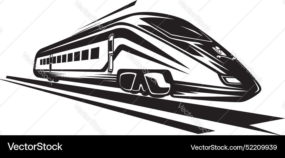 Swift streamline iconic black logo with bullet Vector Image