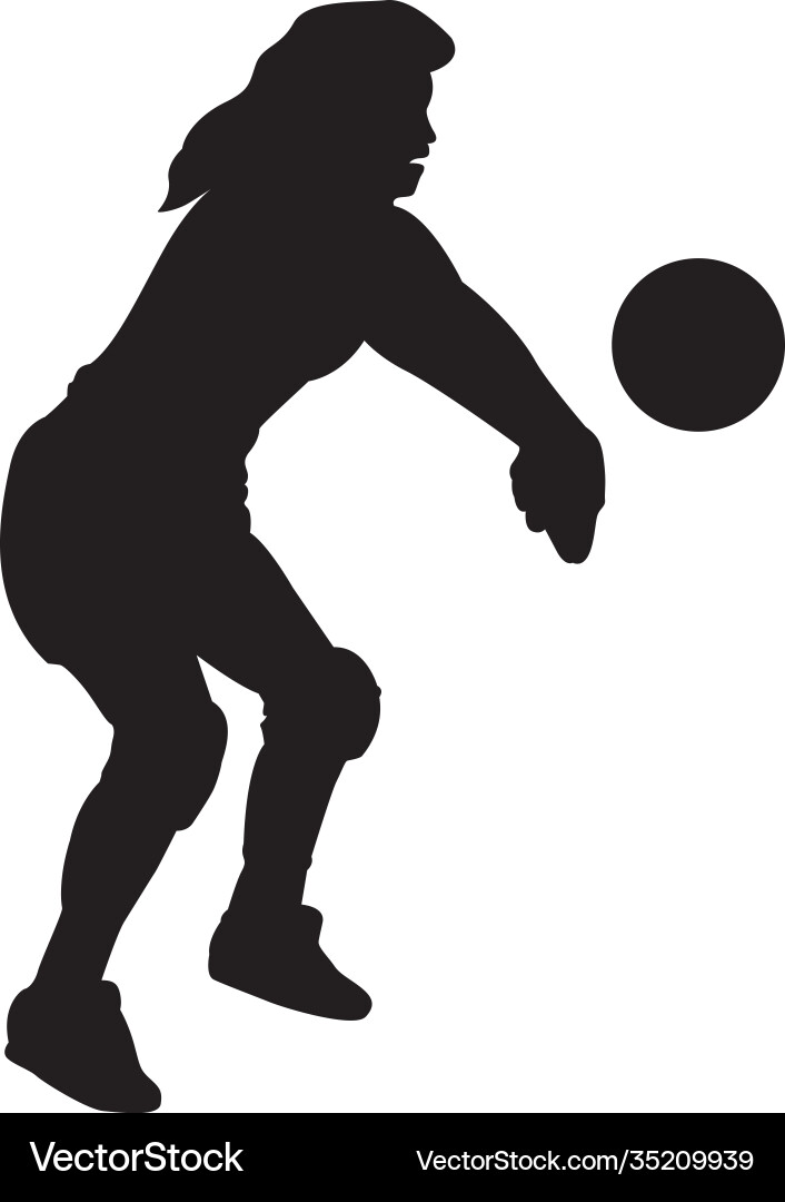 Volleyball player Royalty Free Vector Image - VectorStock