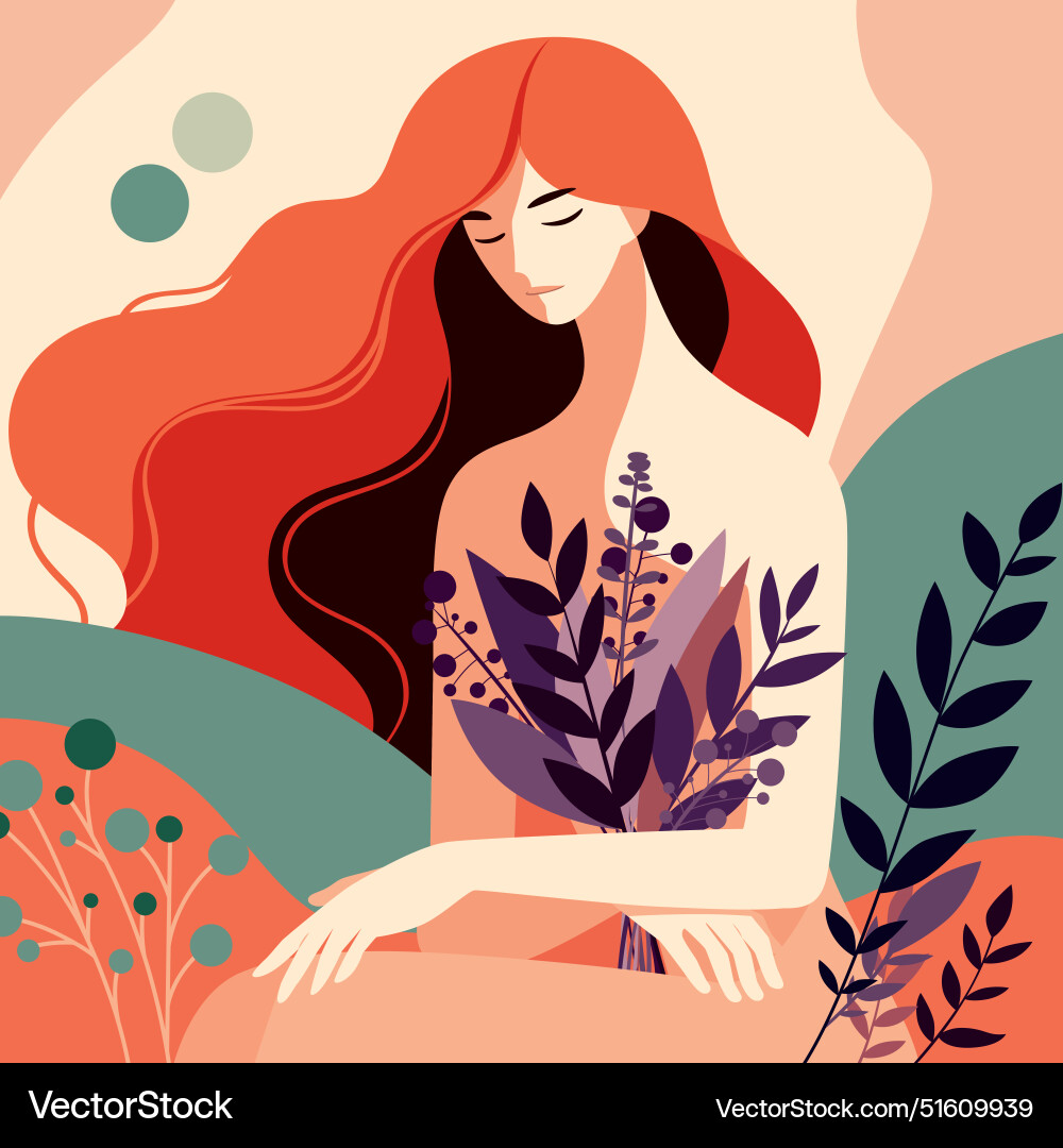 Womens health concept Royalty Free Vector Image