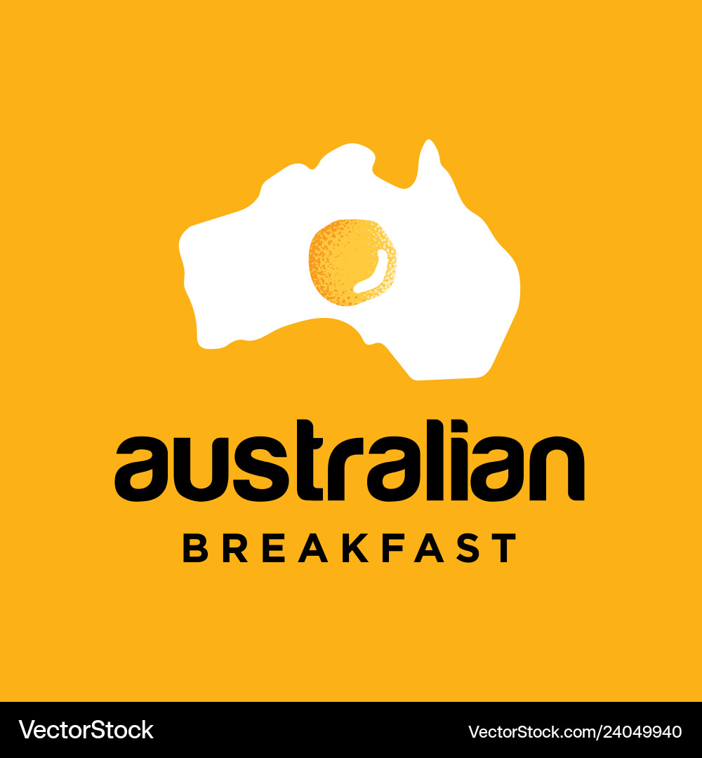 Australia logo design Royalty Free Vector Image