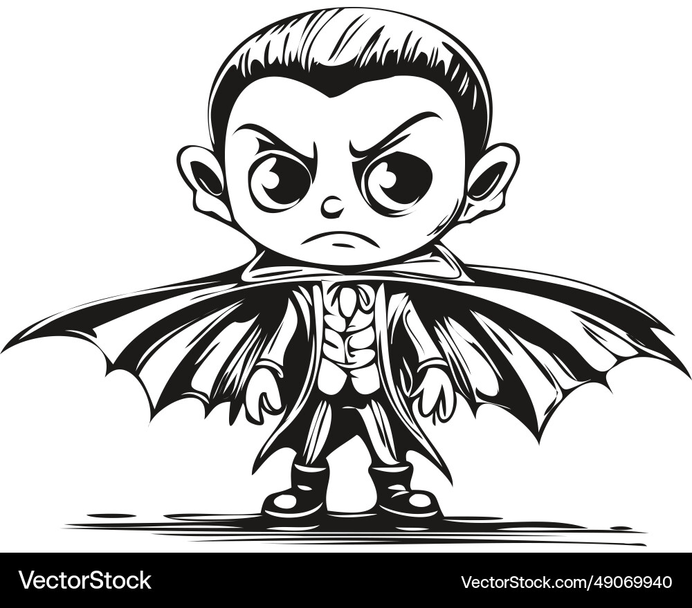 Haunting count dracula for halloween scene Vector Image