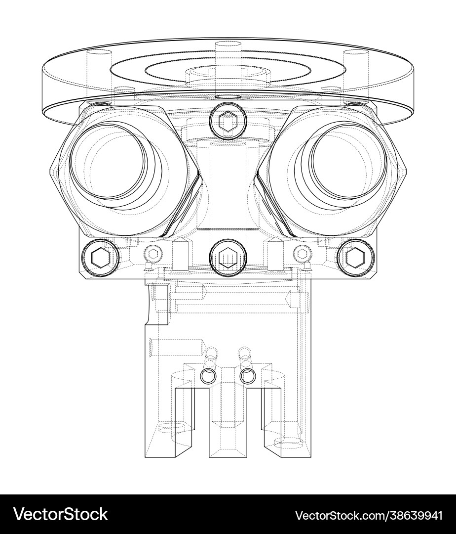 Abstract industry object concept Royalty Free Vector Image